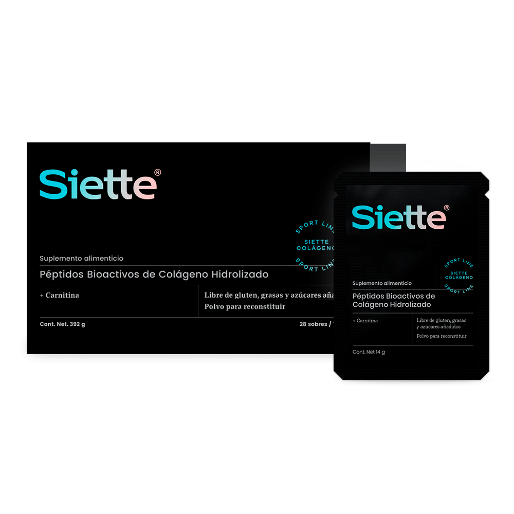 Siette Sport | Péptidos Bioactivos de Colágeno Hidrolizado - Caja con