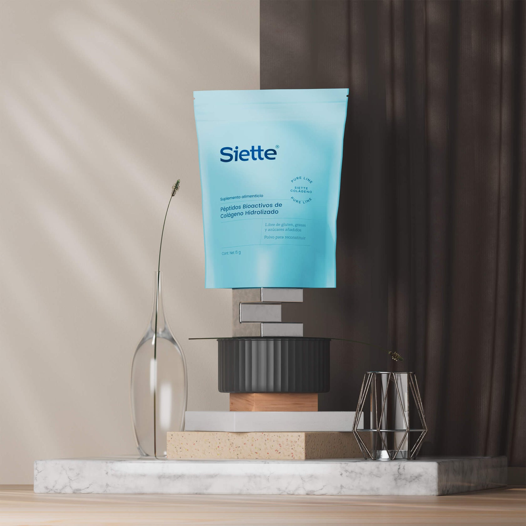 Siette Pure | Péptidos Bioactivos de Colágeno Hidrolizado - Bolsa 500g