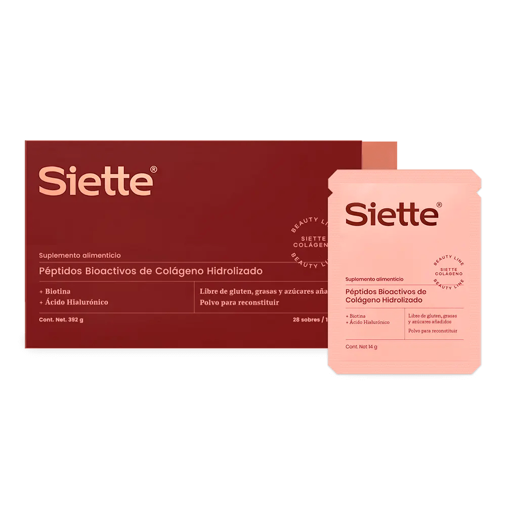 Siette Beauty | Péptidos Bioactivos de Colágeno Hidrolizado - Caja con