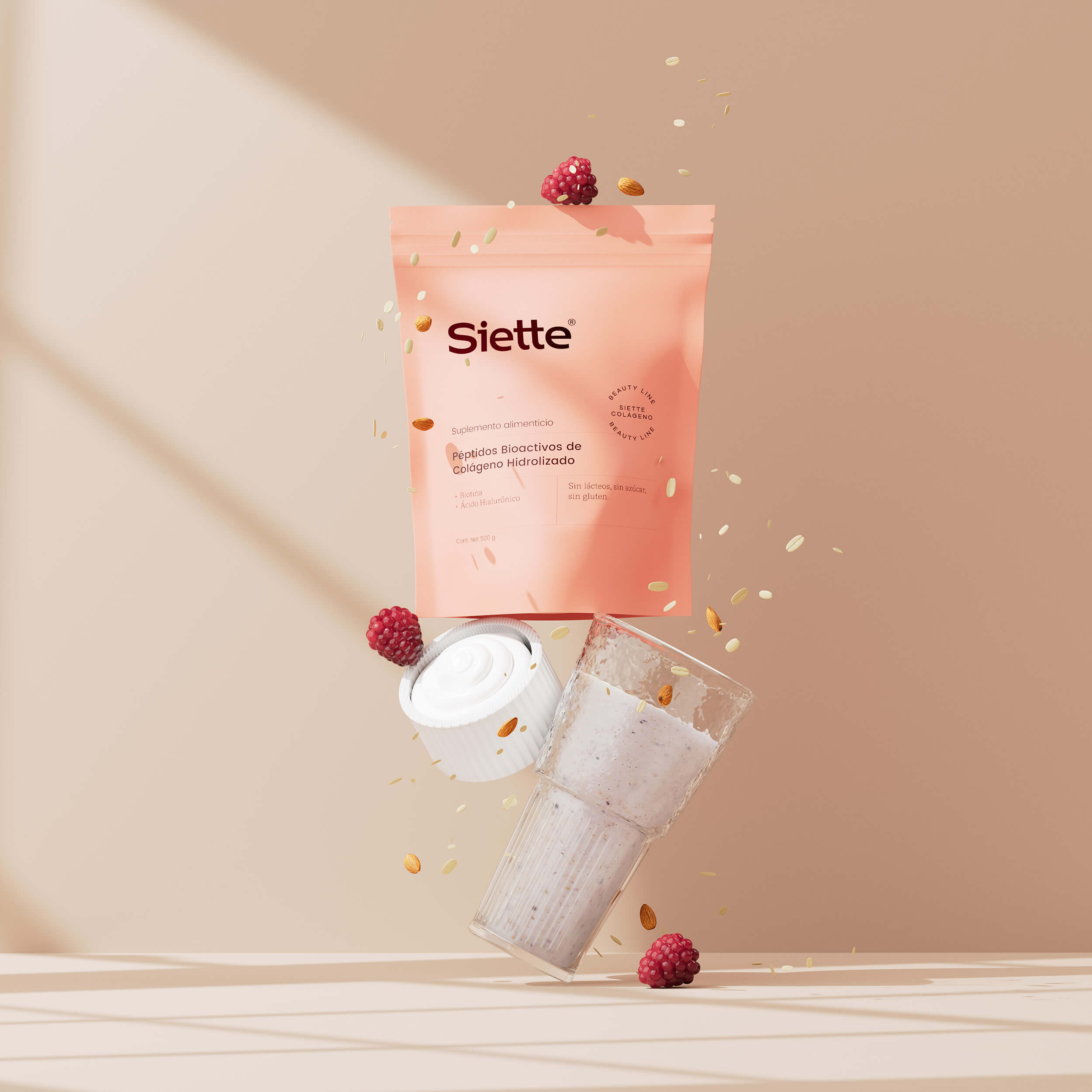 Siette: Péptidos Bioactivos de Colágeno Hidrolizado