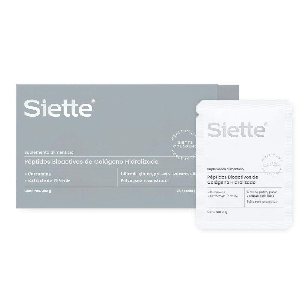 Siette Healthy | Péptidos Bioactivos de Colágeno Hidrolizado - Caja co