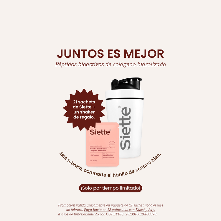 Siette: Péptidos Bioactivos de Colágeno Hidrolizado